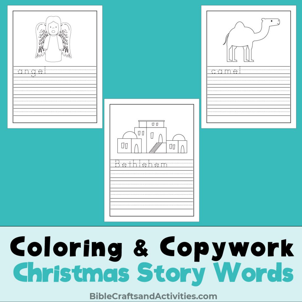 Christmas Story A to Z Worksheets – Bible Crafts Shop