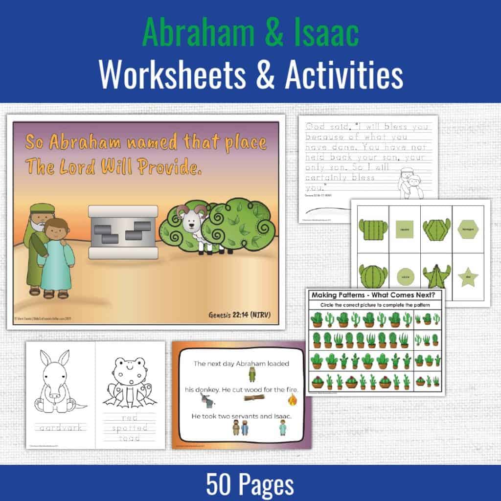Abraham & Isaac | Preschool Bible Activities - Bible Crafts Shop