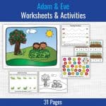 Adam and Eve | Preschool Bible Activities - Bible Crafts Shop