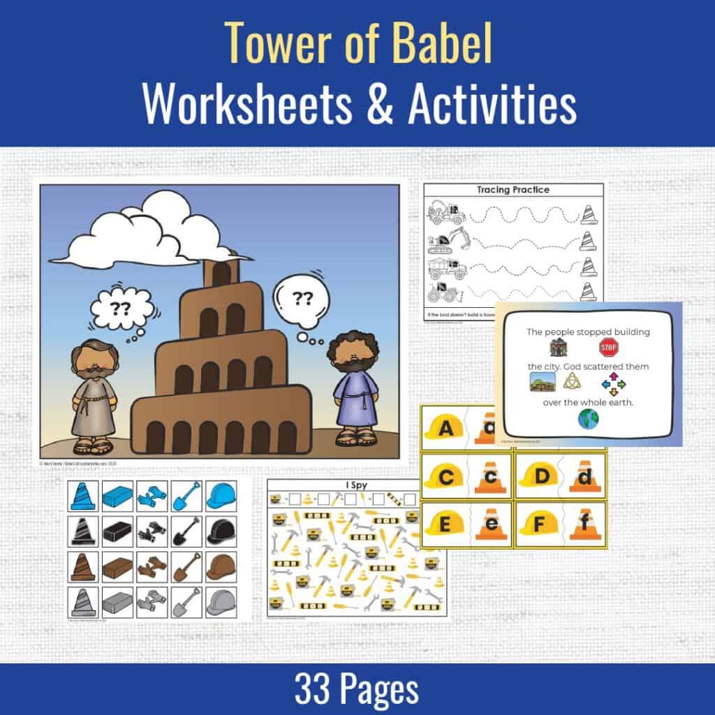 Tower of Babel | Preschool Bible Activities - Bible Crafts Shop