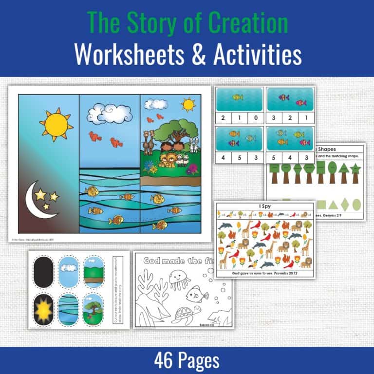 Creation Story | Preschool Bible Activities – Bible Crafts Shop