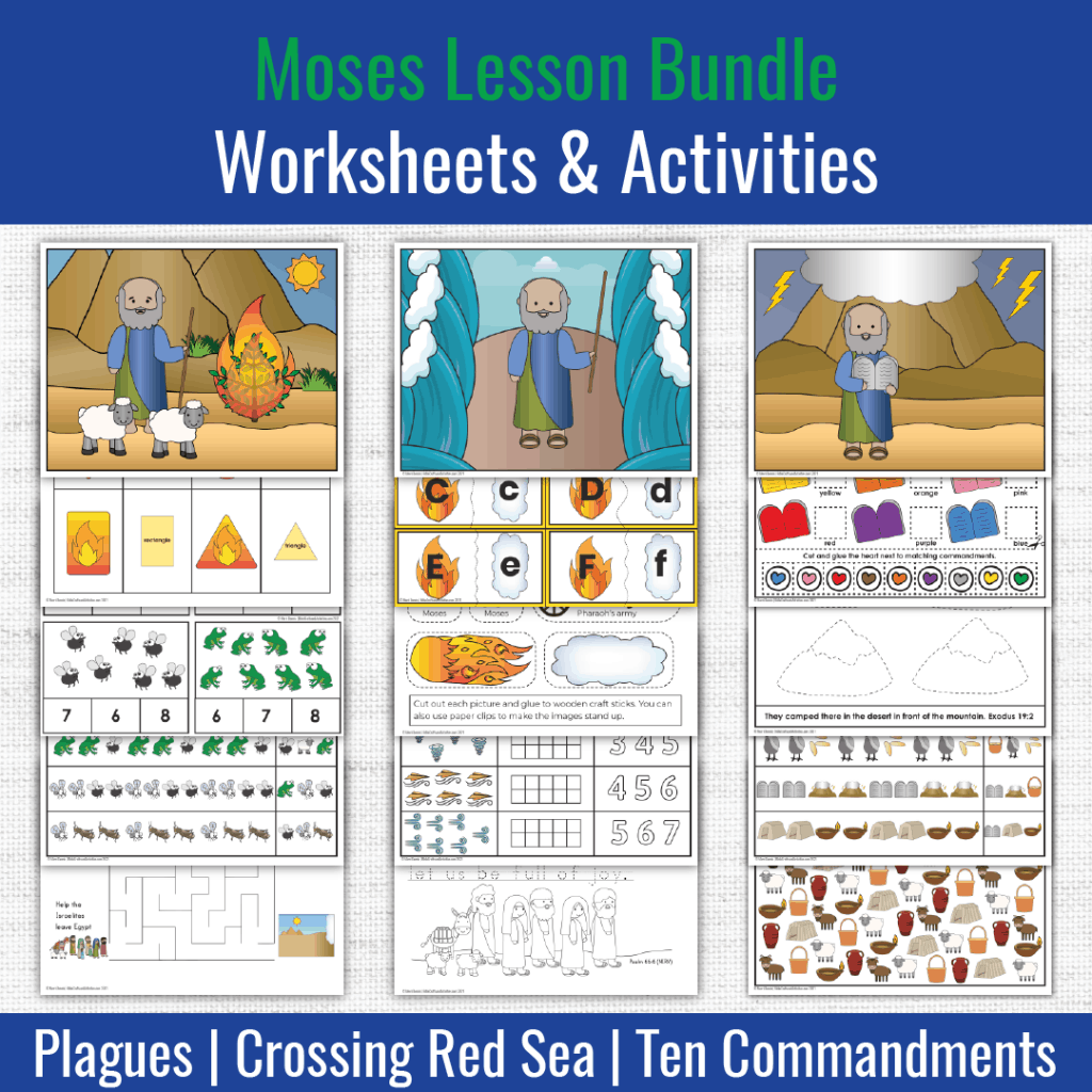 Moses Lessons Bundle - Bible Crafts Shop