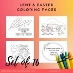 Easter Story Coloring Pages – Bible Crafts Shop