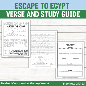Escape to Egypt Activity Pages - Bible Crafts Shop