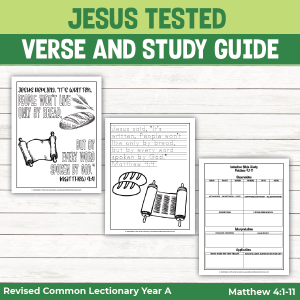 Jesus Tested in the Wilderness Activity Pages - Bible Crafts Shop