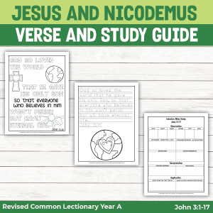 Jesus and Nicodemus Activity Pages - Bible Crafts Shop