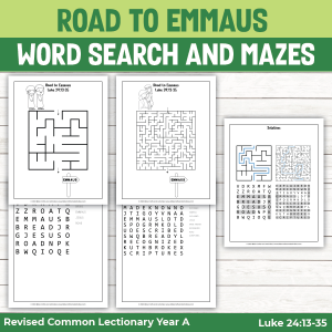 The Road to Emmaus Activity Pages - Bible Crafts Shop