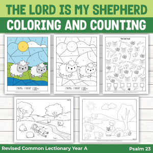Psalm 23 Activity Pages - Bible Crafts Shop