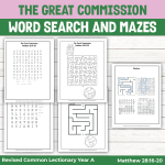The Great Commission Activity Pages - Bible Crafts Shop