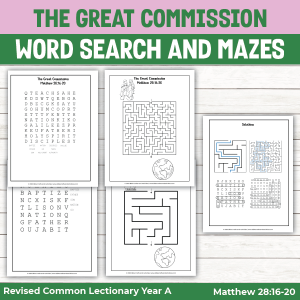 The Great Commission Activity Pages - Bible Crafts Shop
