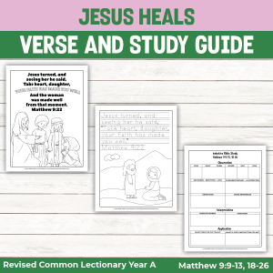 Jesus Heals Activity Pages - Bible Crafts Shop