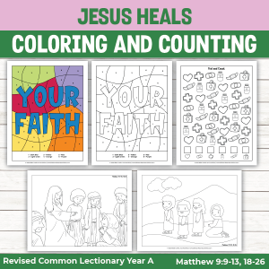 Jesus Heals Activity Pages - Bible Crafts Shop