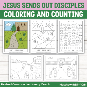 Jesus Sends Out Disciples Activity Pages - Bible Crafts Shop
