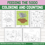Feeding the Five Thousand Activity Pages - Bible Crafts Shop