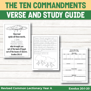 Moses and the Ten Commandments Activity Pages - Bible Crafts Shop