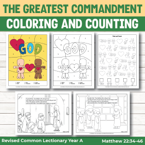 The Greatest Commandment Activity Pages - Bible Crafts Shop