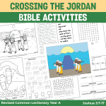 Crossing the Jordan Activity Pages - Bible Crafts Shop