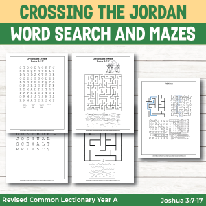 Crossing the Jordan Activity Pages - Bible Crafts Shop