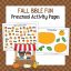 Fall Preschool Activity Pages - Bible Crafts Shop
