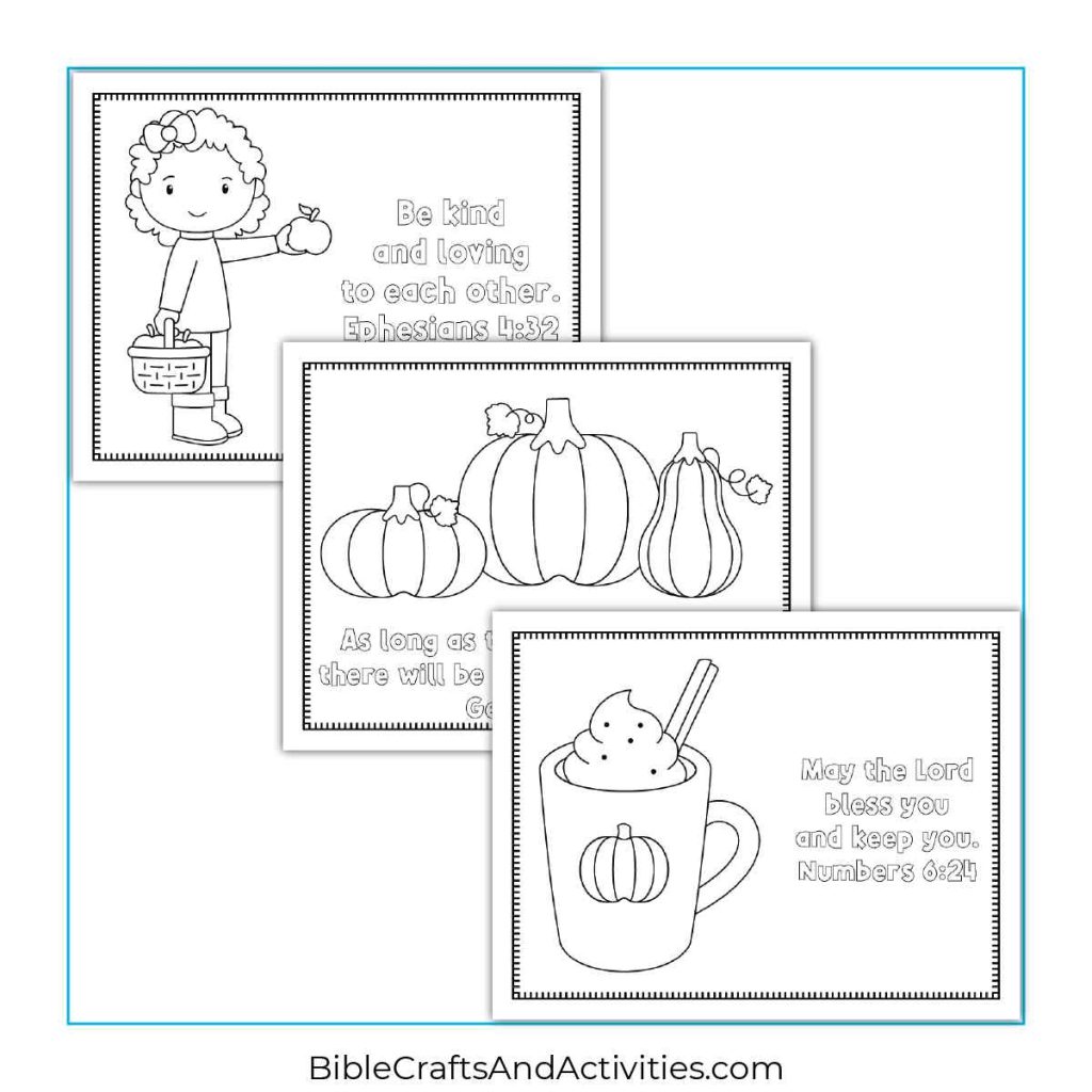 Fall Coloring Pages - Bible Crafts Shop