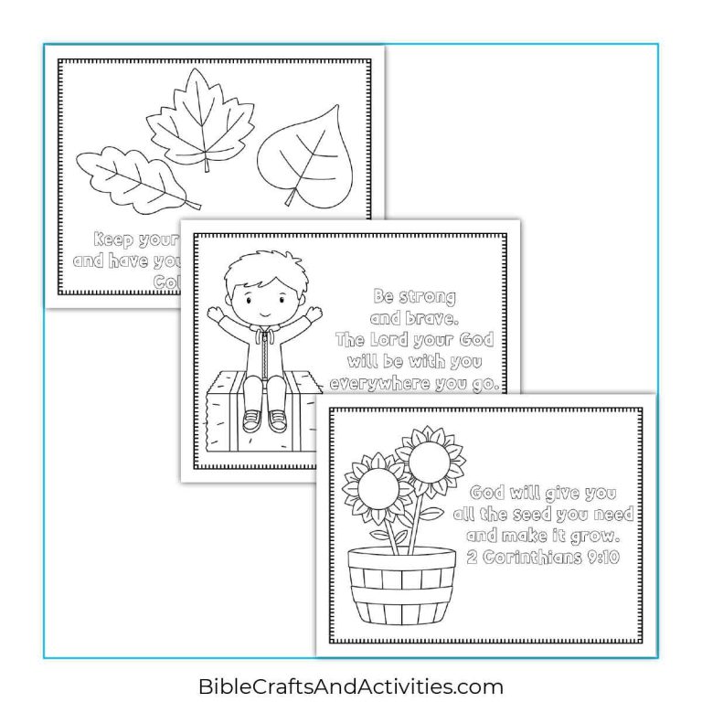 Fall Coloring Pages - Bible Crafts Shop