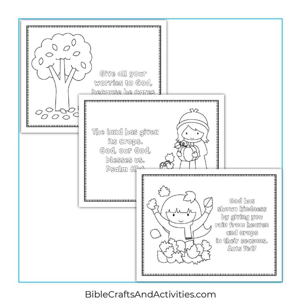 Fall Coloring Pages - Bible Crafts Shop