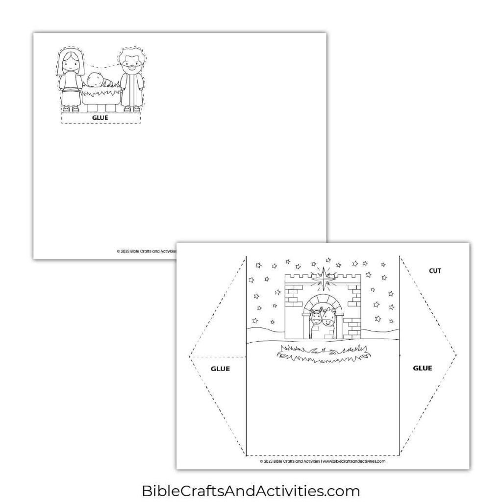 Jesus is Born Craft - Bible Crafts Shop