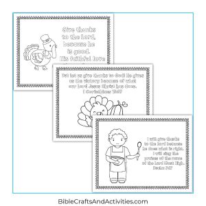 Thanksgiving Coloring Pages - Bible Crafts Shop
