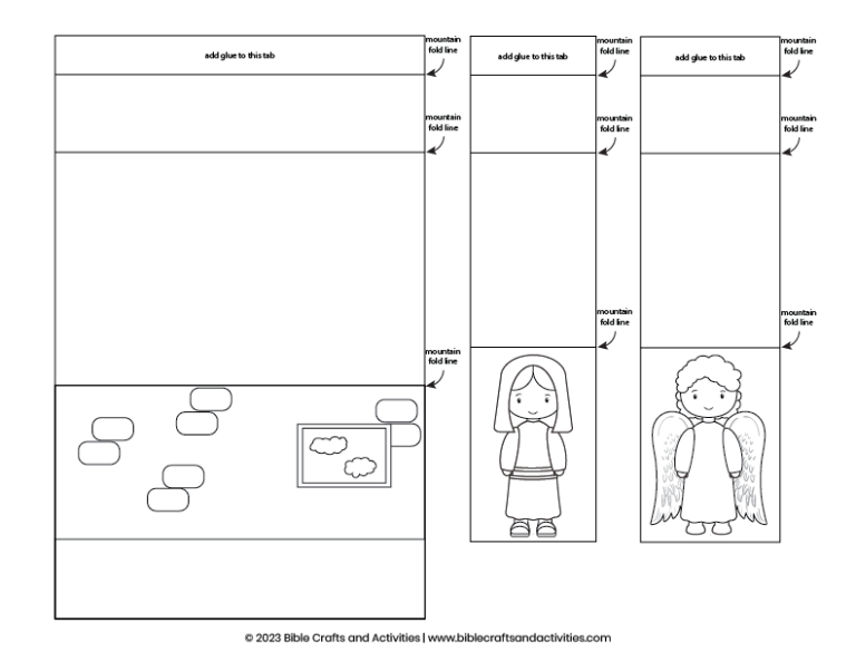 Angel Visits Mary Craft - Bible Crafts Shop