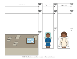 Angel Visits Mary Craft - Bible Crafts Shop