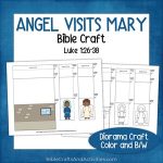 Angel Visits Mary Craft - Bible Crafts Shop