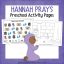 Hannah Prays for Samuel Preschool Activity Pages - Bible Crafts Shop