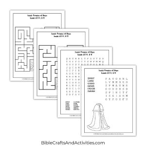 Isaiah Promise of Hope Activity Pages - Bible Crafts Shop