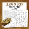 Jesus Is Born Activity Pages - Bible Crafts Shop