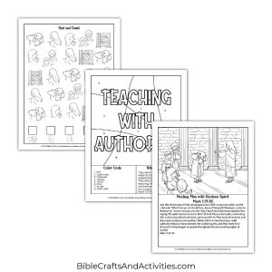 Jesus Heals Man with Unclean Spirit - Bible Crafts Shop