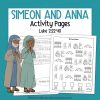 Simeon and Anna Activity Pages - Bible Crafts Shop