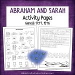 Abraham and Sarah Activity Pages - Bible Crafts Shop