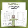 Isaiah's Call Activity Pages - Bible Crafts Shop