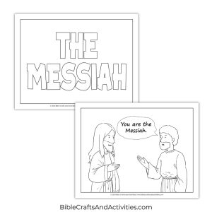 Peter Declares that Jesus is the Messiah Activity Pages - Bible Crafts Shop