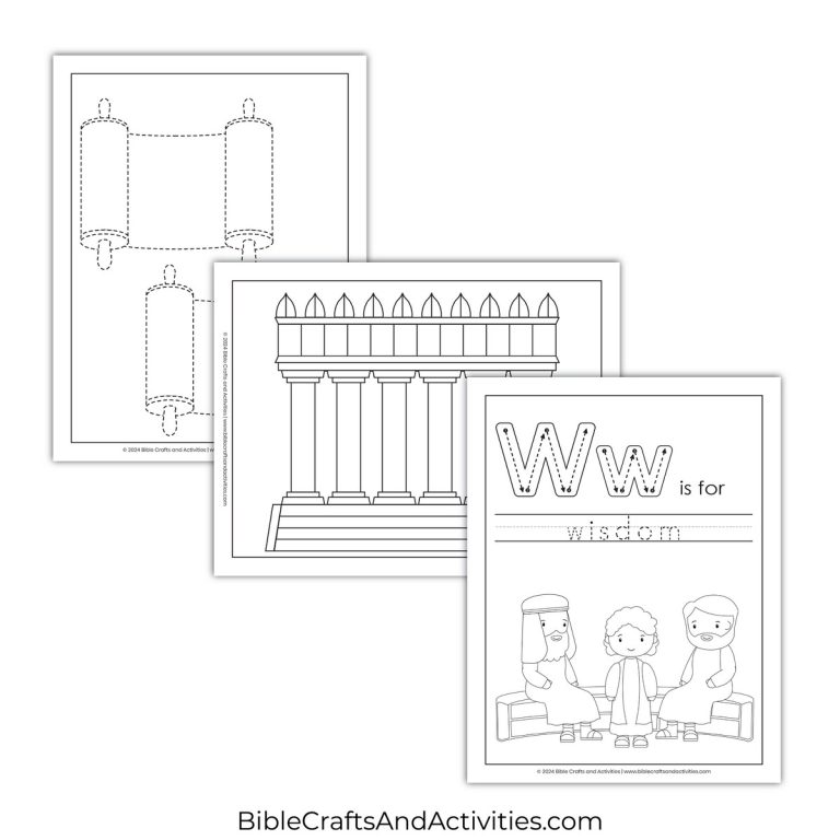 Boy Jesus at the Temple Activity Pages - Bible Crafts Shop