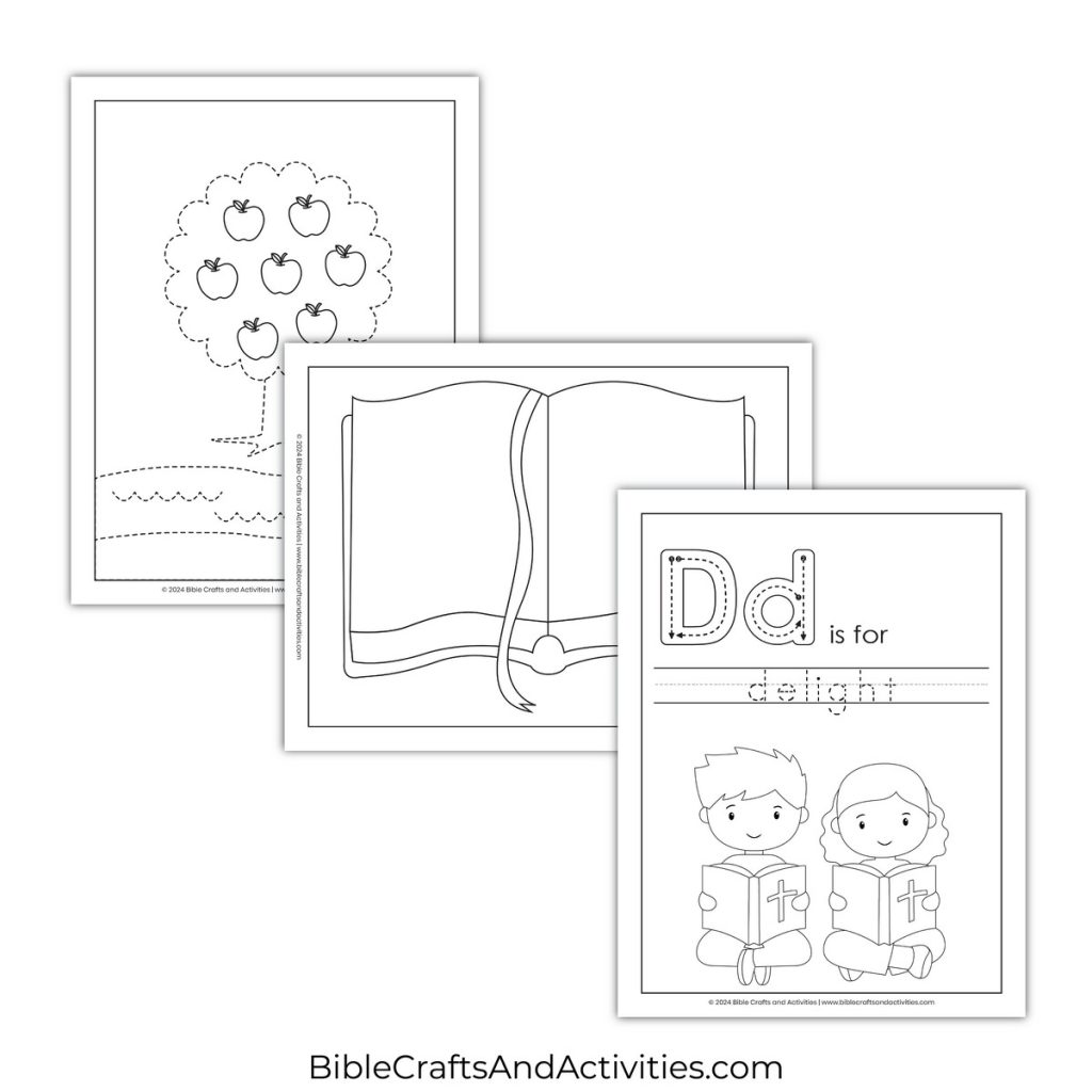 Delight in the Law of the Lord Activity Pages - Bible Crafts Shop