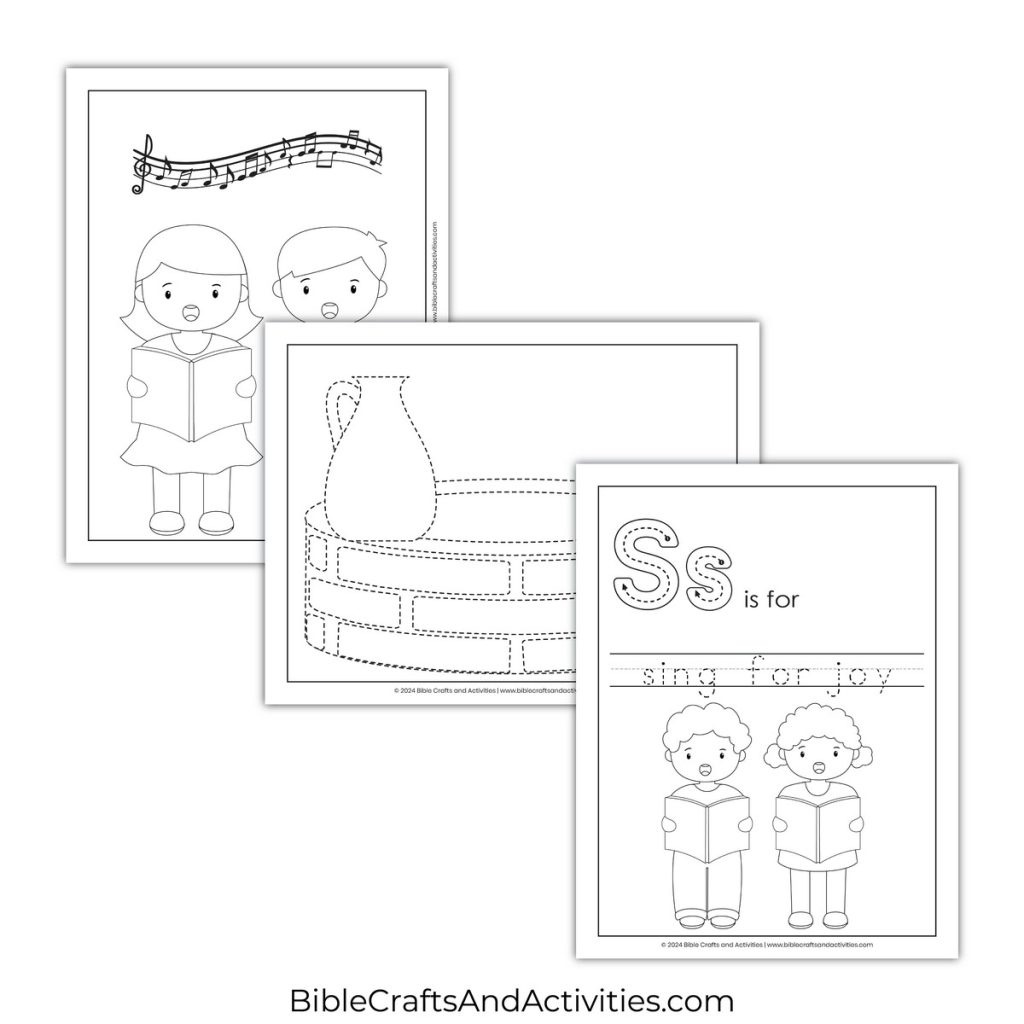 God is My Salvation Activity Pages - Bible Crafts Shop