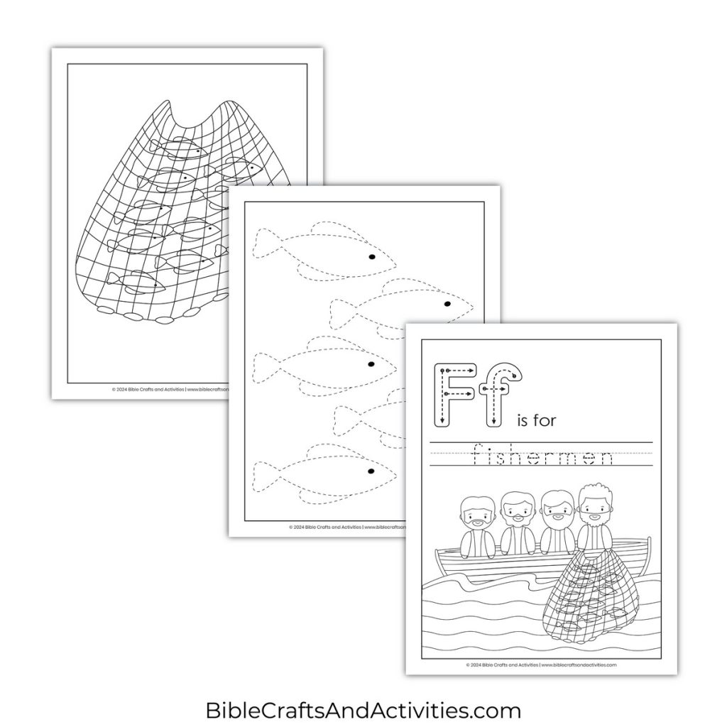 Jesus Calls His First Disciples Activity Pages - Bible Crafts Shop
