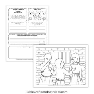 Joseph, A Prisoner in Egypt Activity Pages - Bible Crafts Shop