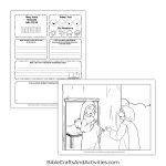 Mary Visits Elizabeth Activity Pages - Bible Crafts Shop