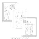 Mary Visits Elizabeth Activity Pages - Bible Crafts Shop
