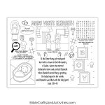 Mary Visits Elizabeth Activity Sheet - Bible Crafts Shop