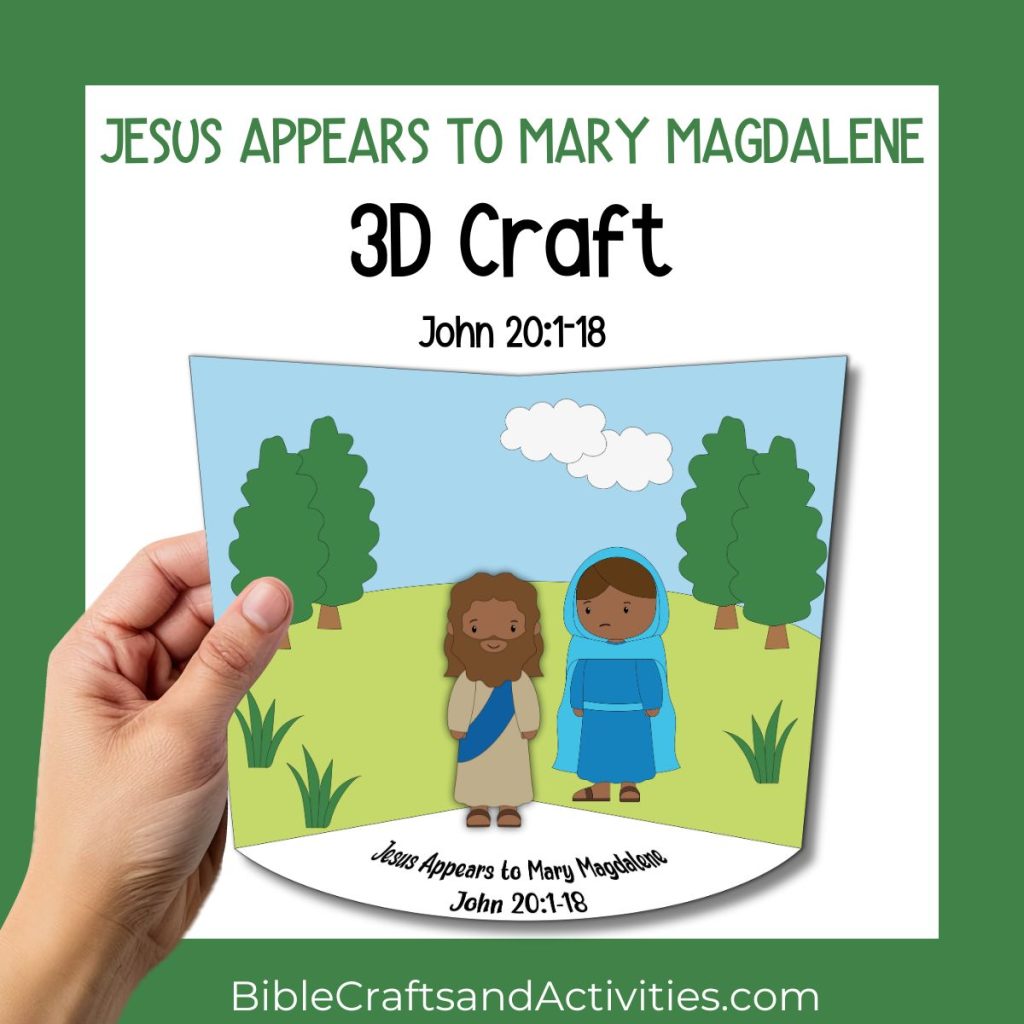 Jesus Appears to Mary Magdalene Craft - Bible Crafts Shop