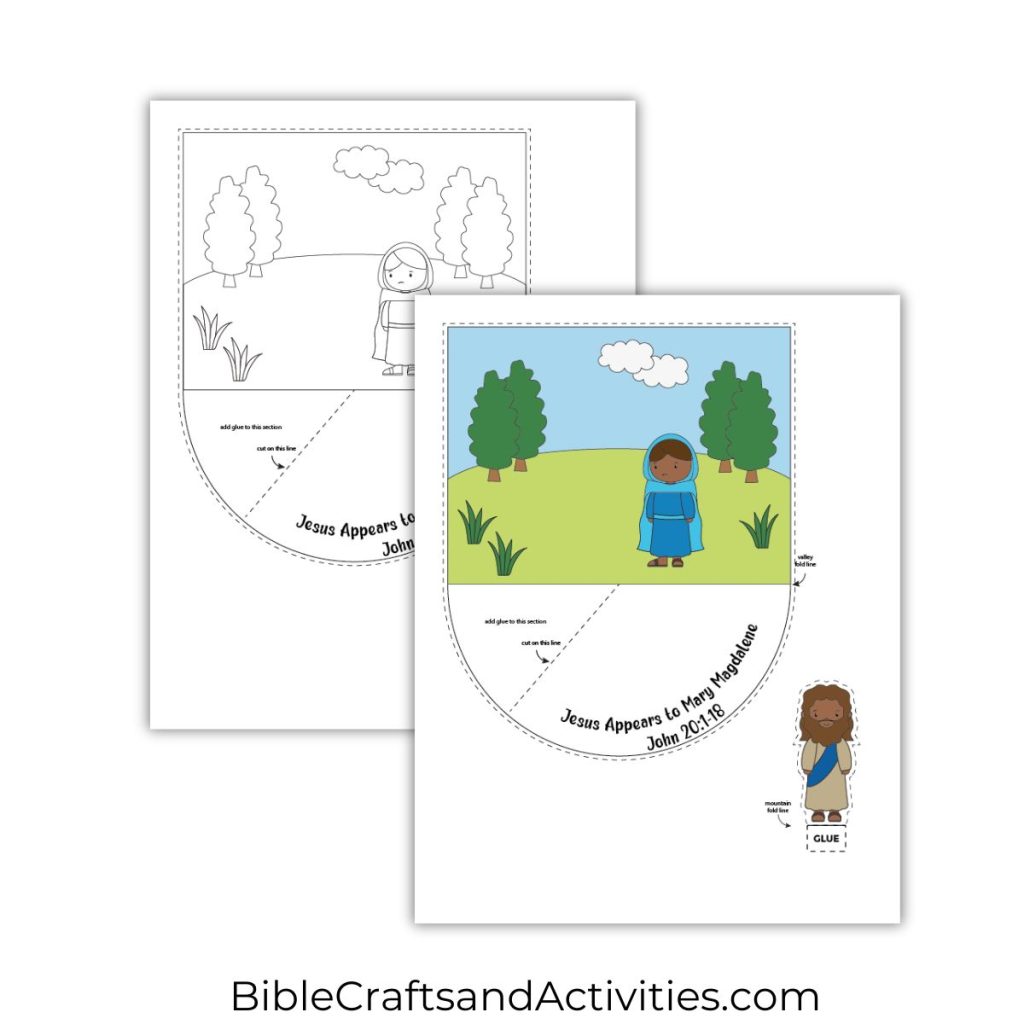 Jesus Appears to Mary Magdalene Craft - Bible Crafts Shop