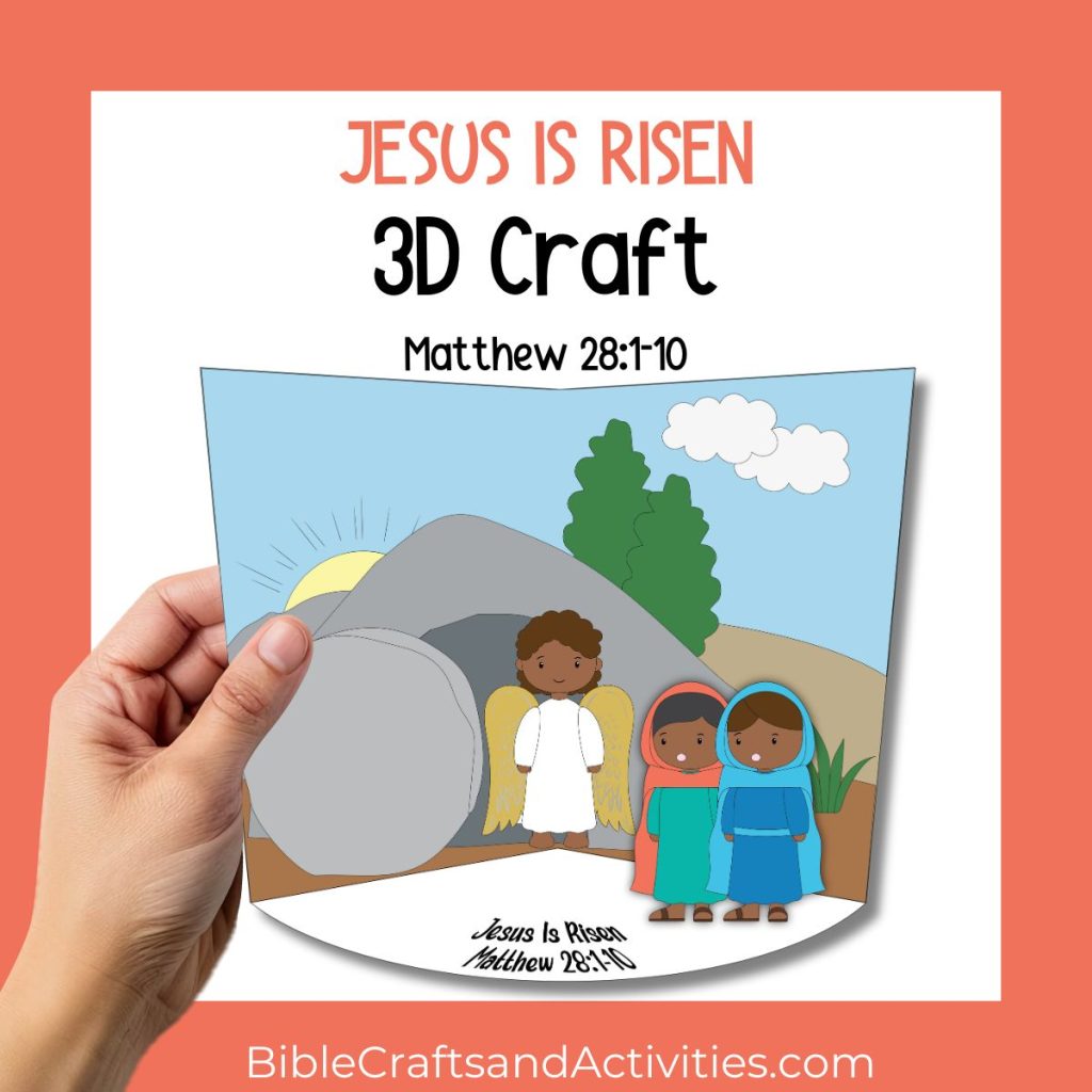 Jesus Is Risen Craft - Bible Crafts Shop